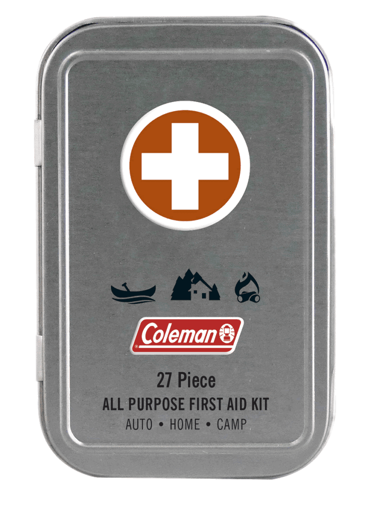 Coleman All Purpose Mini First Aid Kit Tin - 27 Pieces - Pharmacal ...